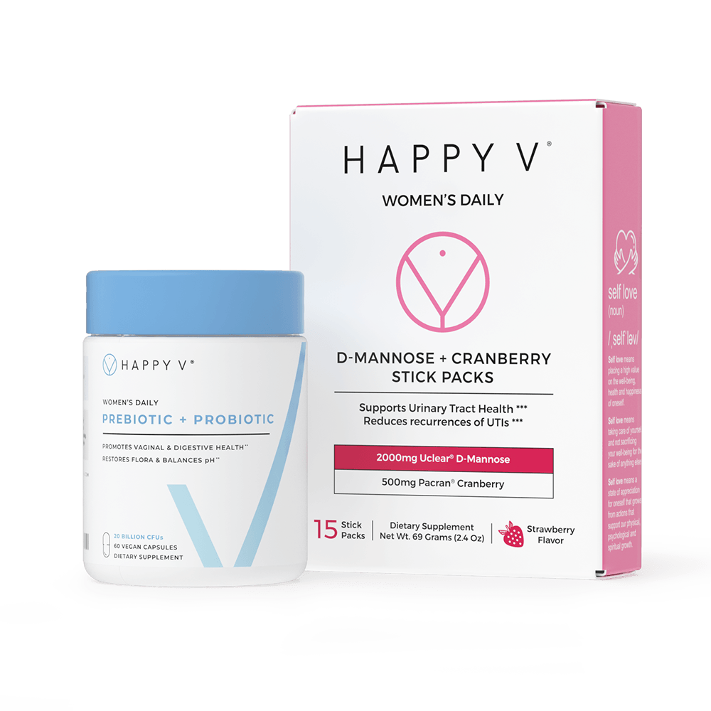 Prebiotic + Probiotic & D-Mannose + Cranberry Stick Packs (Bundle ...